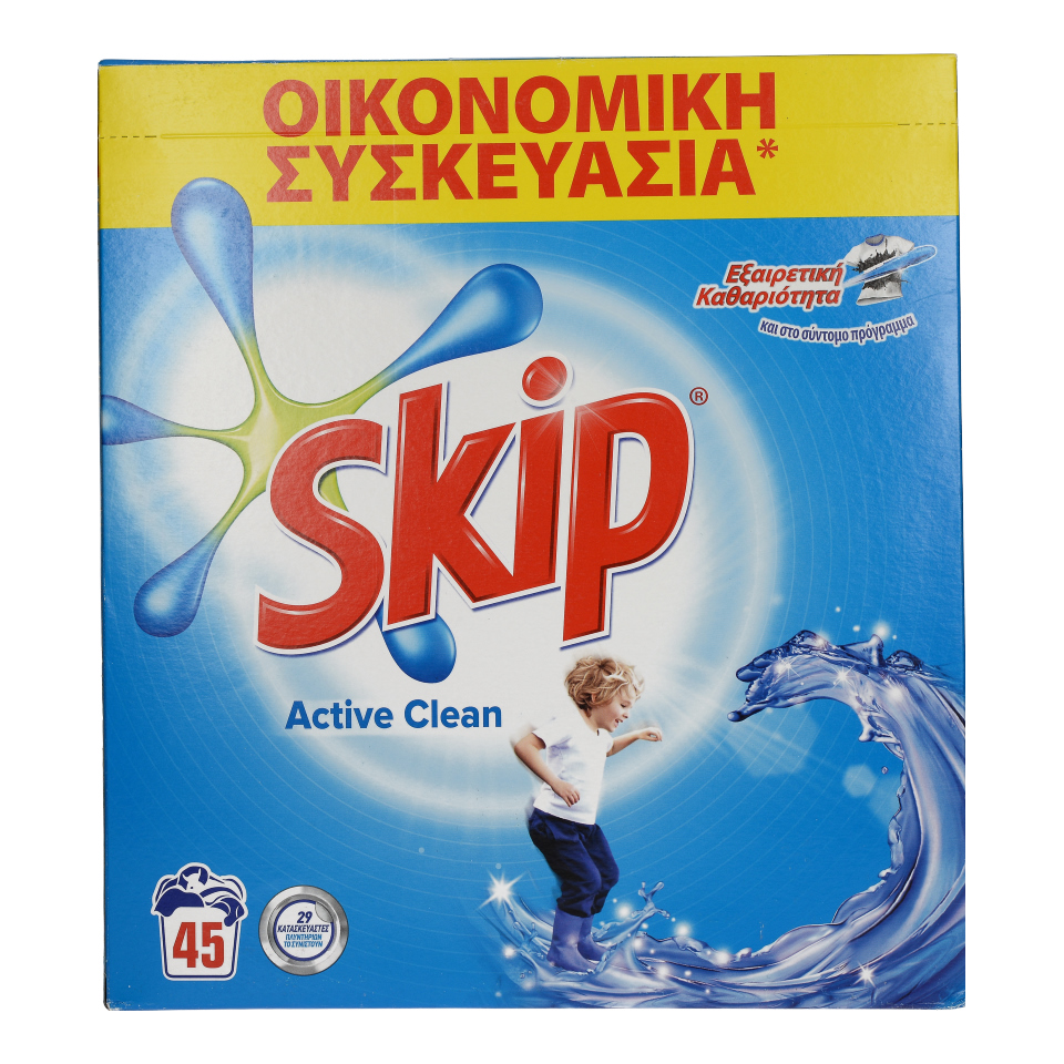 SKIP ΣΚΟΝΗ ΠΛΥΝΤΗΡΙΟΥ 45ΜΕΖ ACTIVE CLEAN - Mastrogiorgis.gr