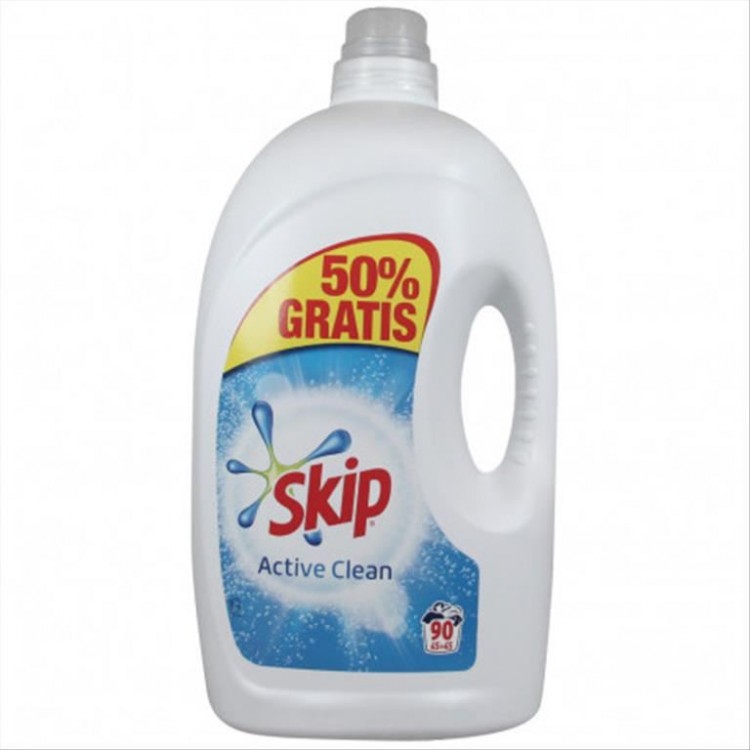 SKIP ΥΓΡΟ ΠΛΥΝΤΗΡΙΟΥ 90ΜΕΖ 4,5L ACTIVE CLEAN - Mastrogiorgis.gr
