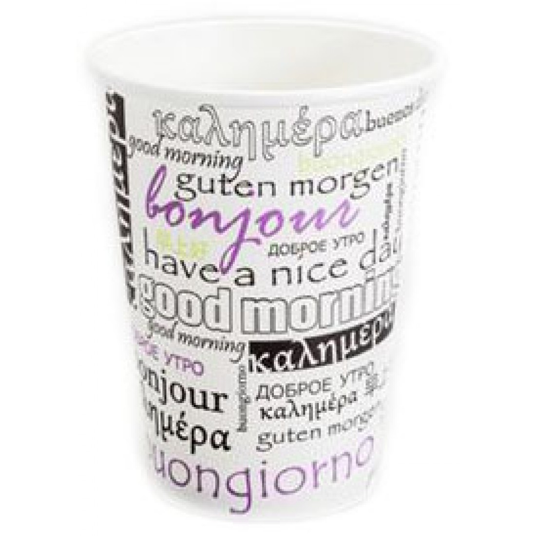 Ποτήρι Χάρτινο Μονού Τοιχ. Καλημέρα 12oz - Mastrogiorgis.gr